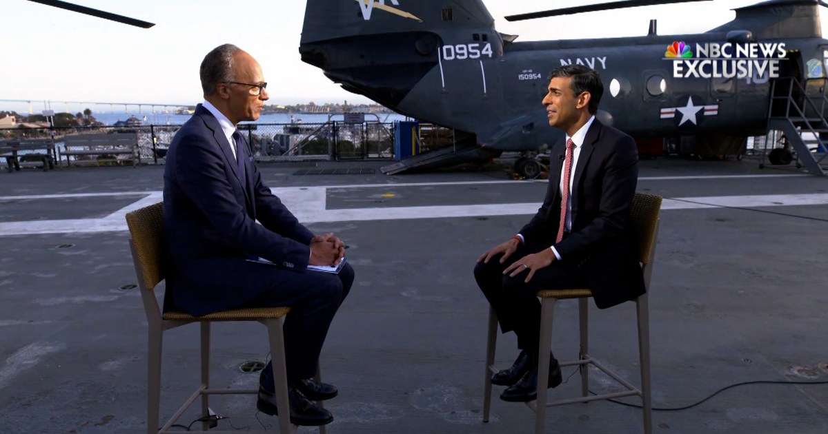 British PM Rishi Sunak: extended interview (Part 2)