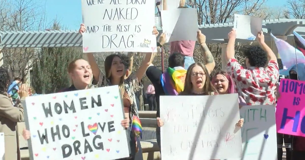 West Texas A&M students protest drag show cancellation