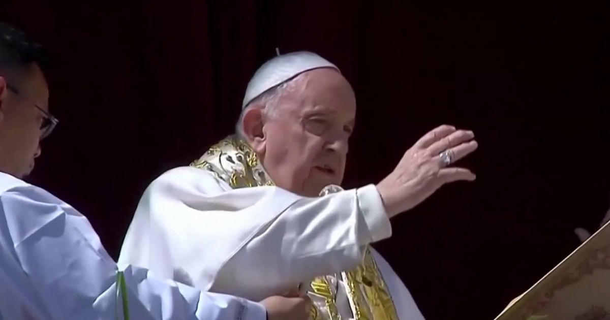 Pope Francis holds Easter Sunday Mass in St. Peter’s Square