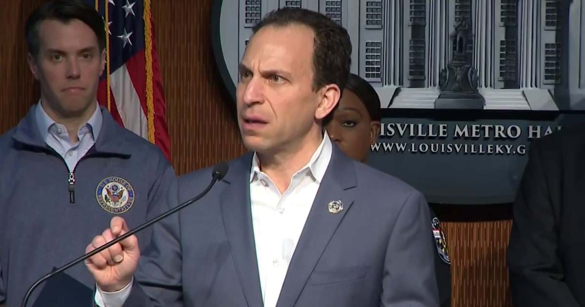 Louisville mayor makes emotional plea for gun control measures