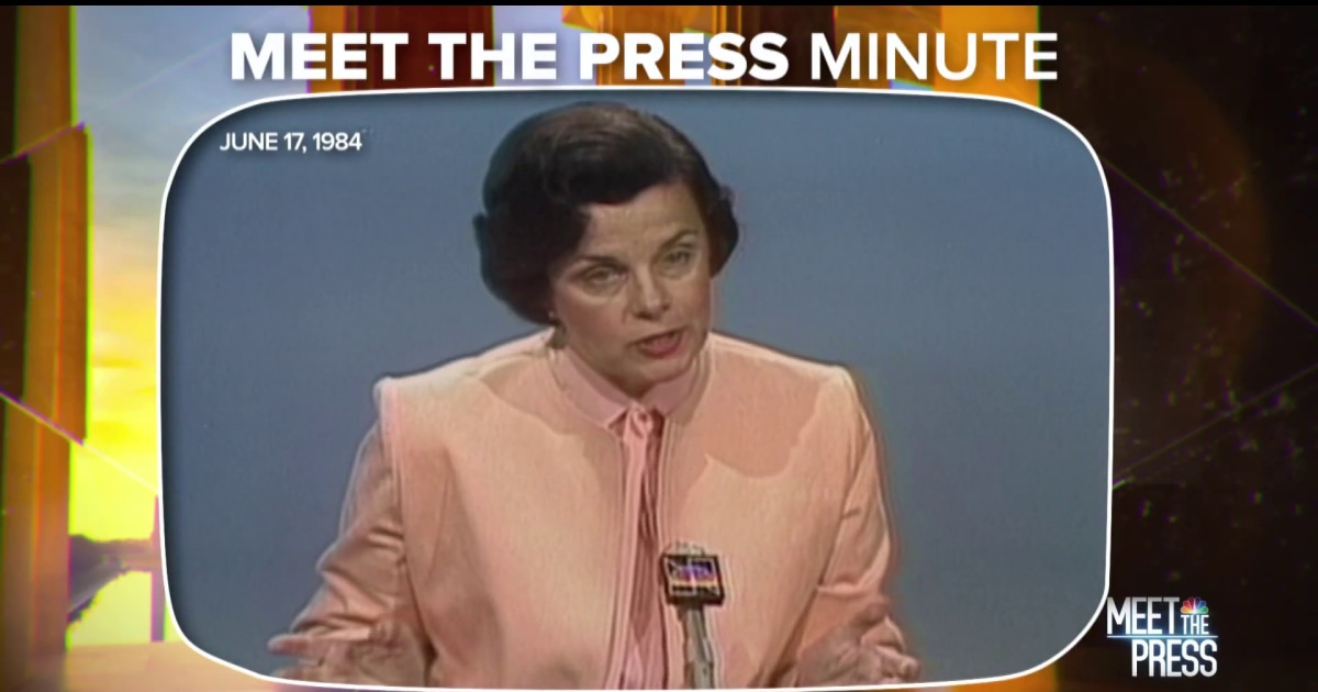 Meet The Press Minute Feinstein Calls Vp Consideration ‘major Opening 7291