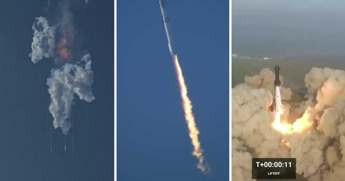SpaceX Starship explodes after launching