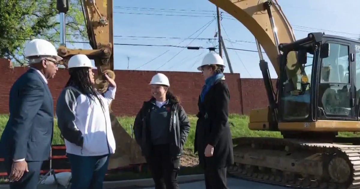 Historically Black college tears down 'spite wall'