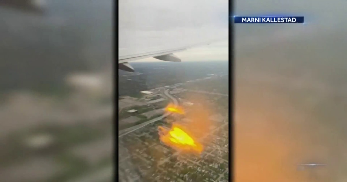 Ohio flight makes emergency landing after fire