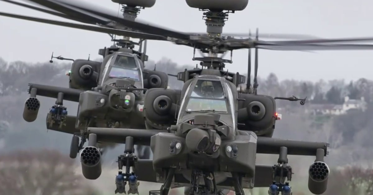 Two Apache helicopters crash in Alaska, Army officials say