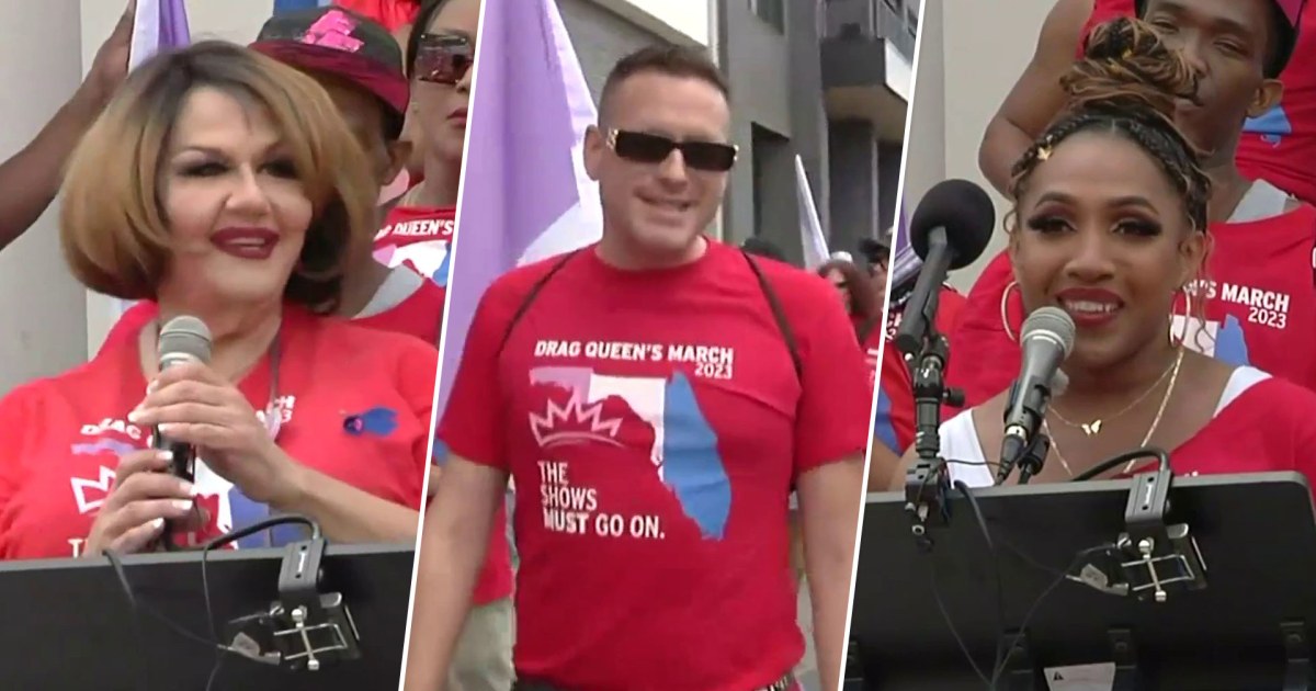 Drag queens, LGBTQ community protest anti-LGBTQ legislation