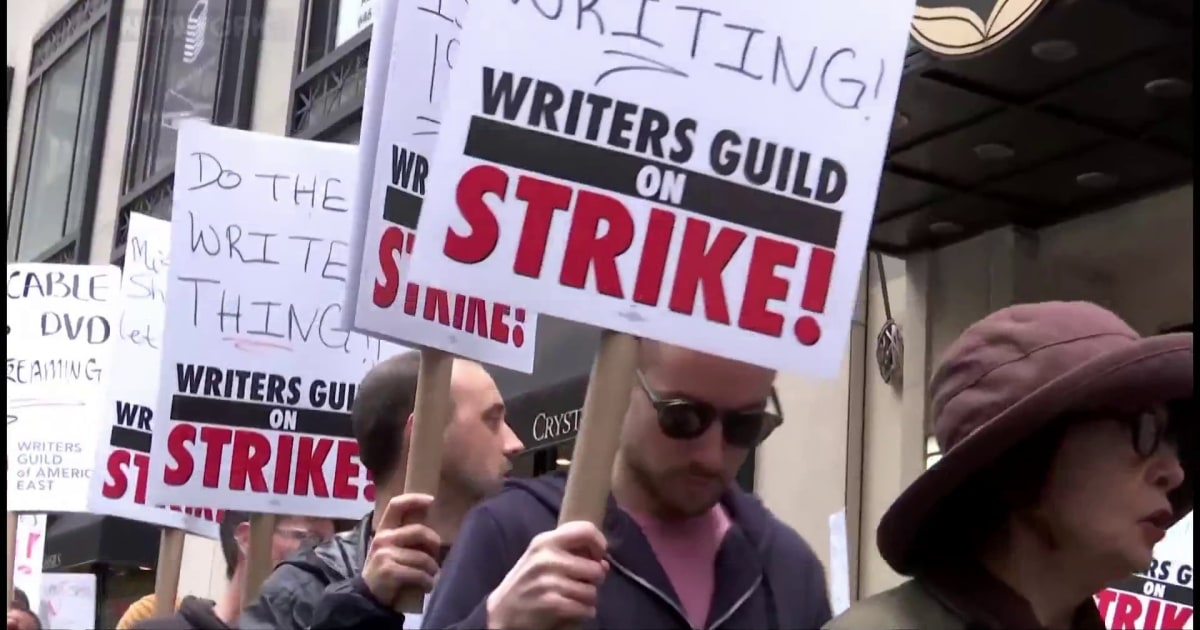 Thousands of television and movie writers on strike