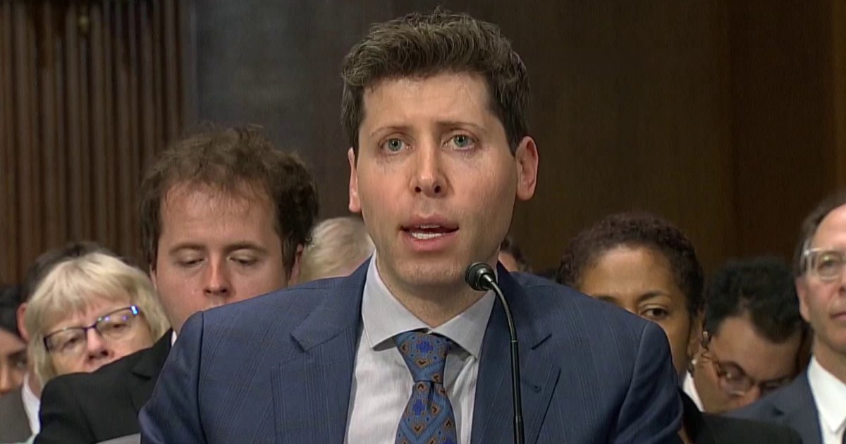 A.I. company C.E.O. asks Congress for regulatory help before things 'go ...