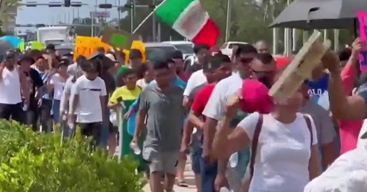 Thousands protest Florida’s new immigration law
