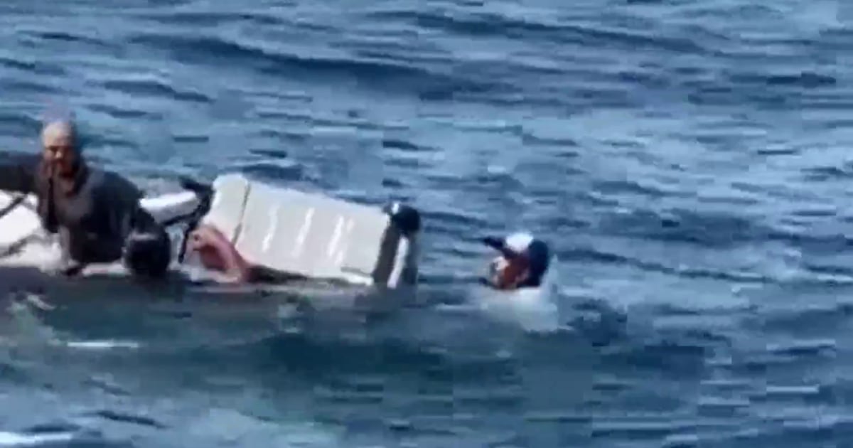 Crew Saves Fishermen From Capsized Boat In New Jersey Crew Saves Fishermen From Capsized Boat In New Jersey