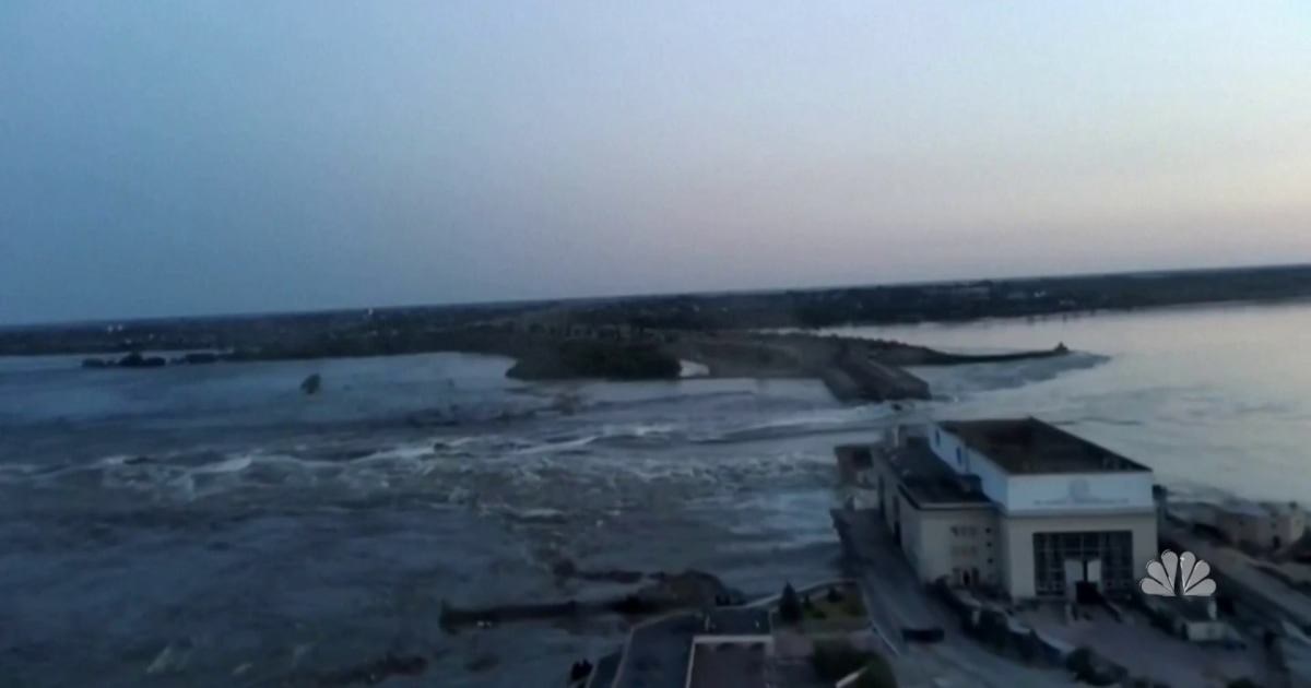 Ukrainian dam destroyed, flooding cities and forcing evacuations