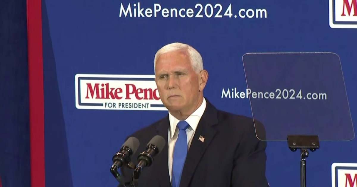 Mike Pence makes 2024 presidential run official