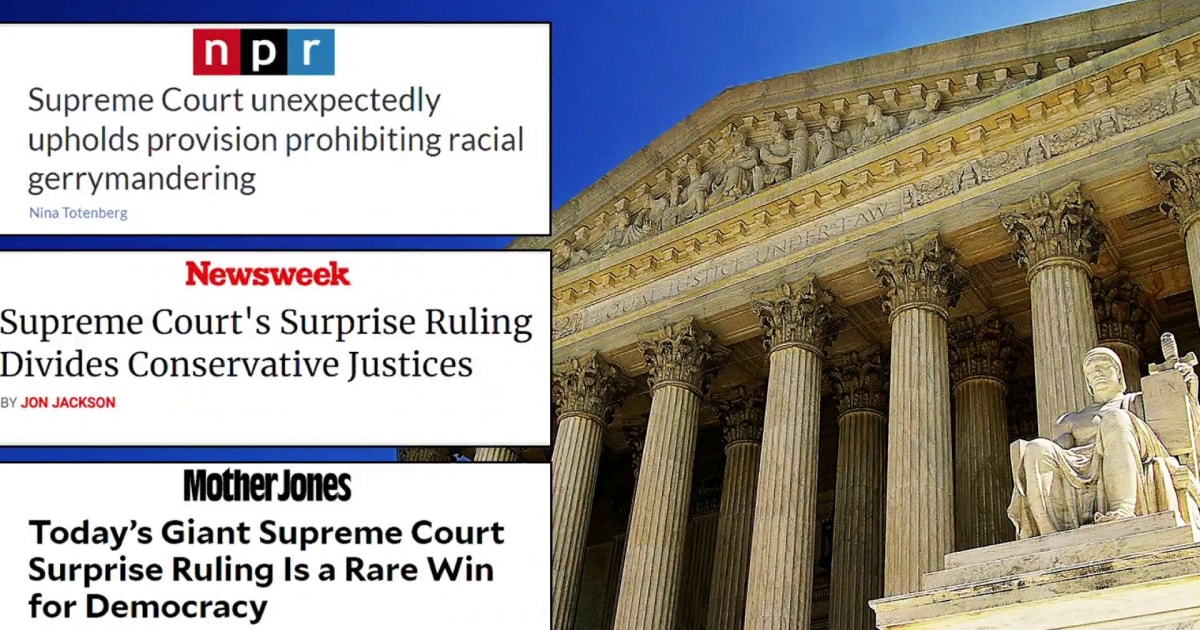 Supreme Court Ruled In Favor Of Black Voters In Alabama Redistricting