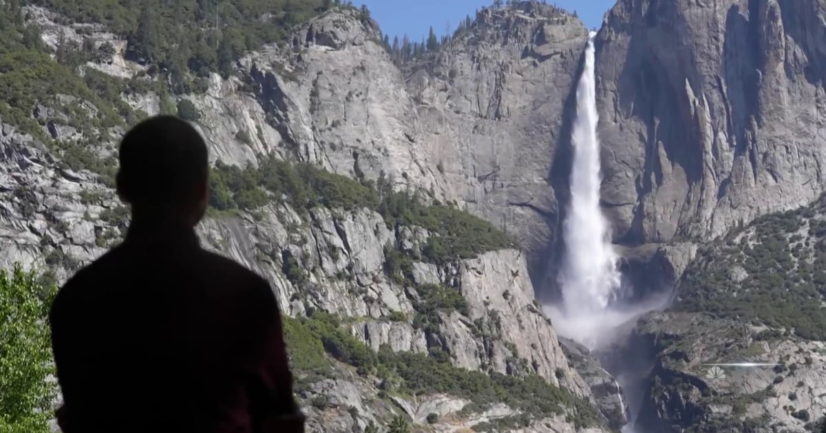 Breathtaking waterfalls attract visitors to Yosemite National Park ...
