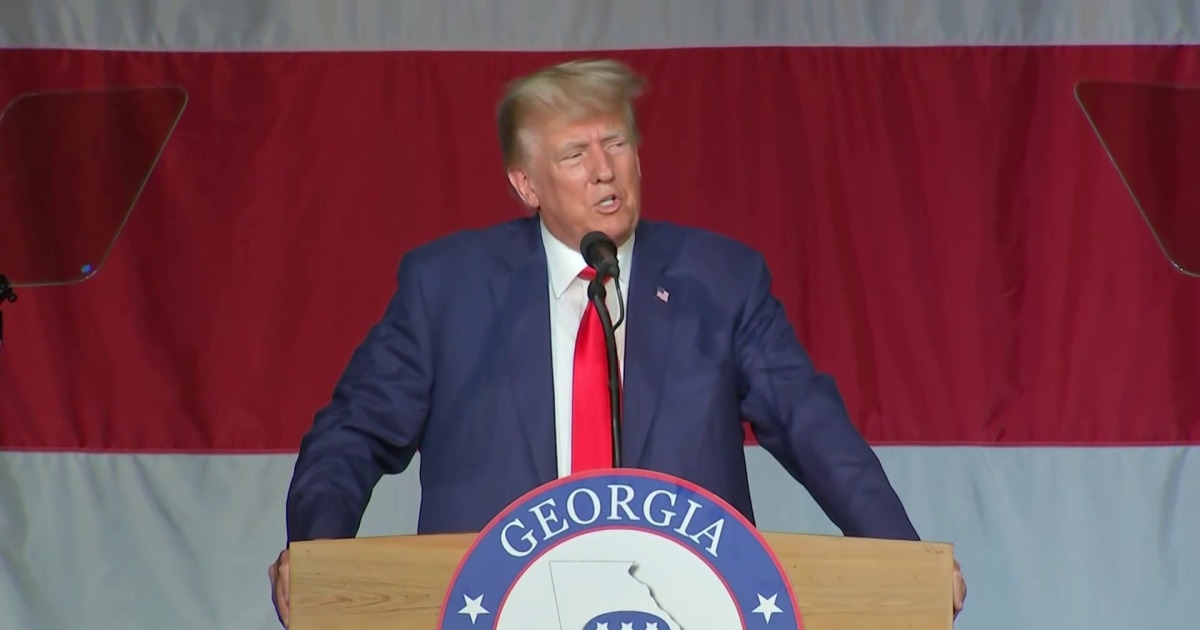 Trump in Florida ahead of arraignment tomorrow