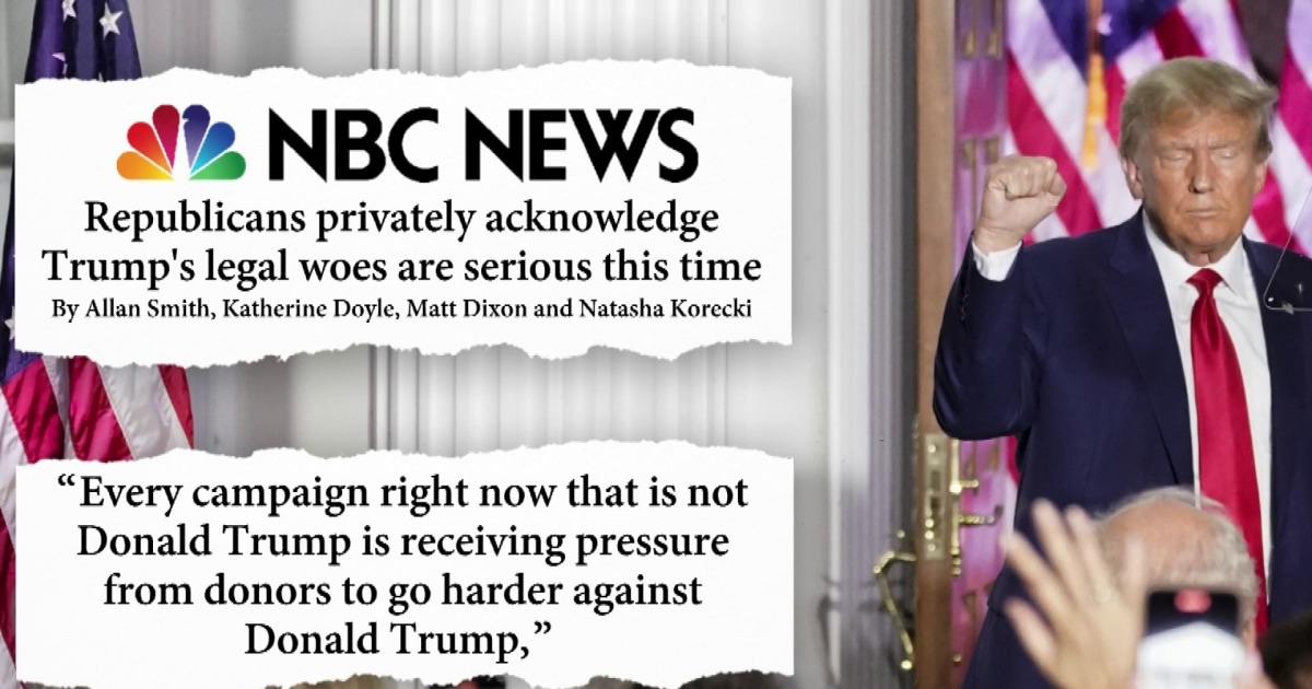 Trump Loses Some Gop Support After Federal Indictment