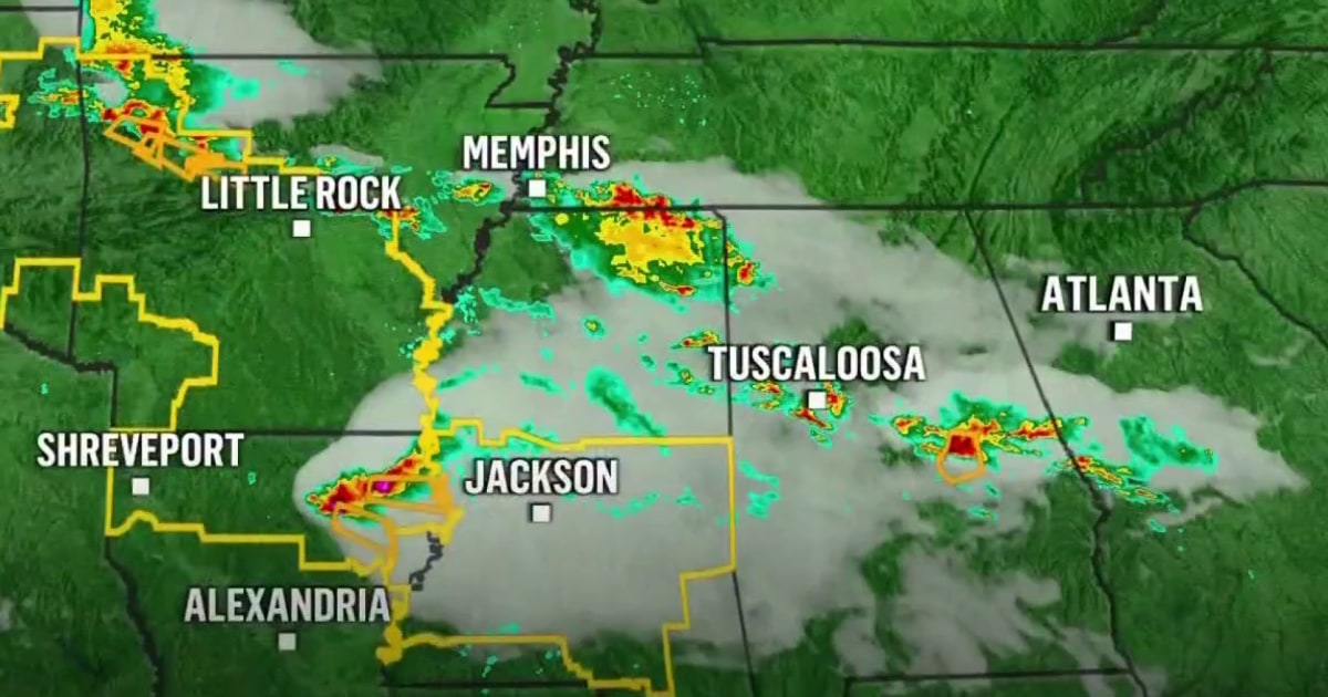 Summer storms rolling through the southeast U.S. puts 31 million at risk