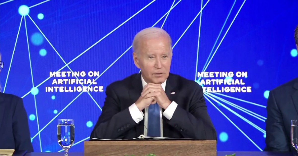 Biden holds meeting on artificial intelligence
