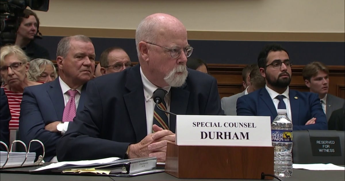 John Durham defends conclusion FBI acted improperly in 2016 Trump ...
