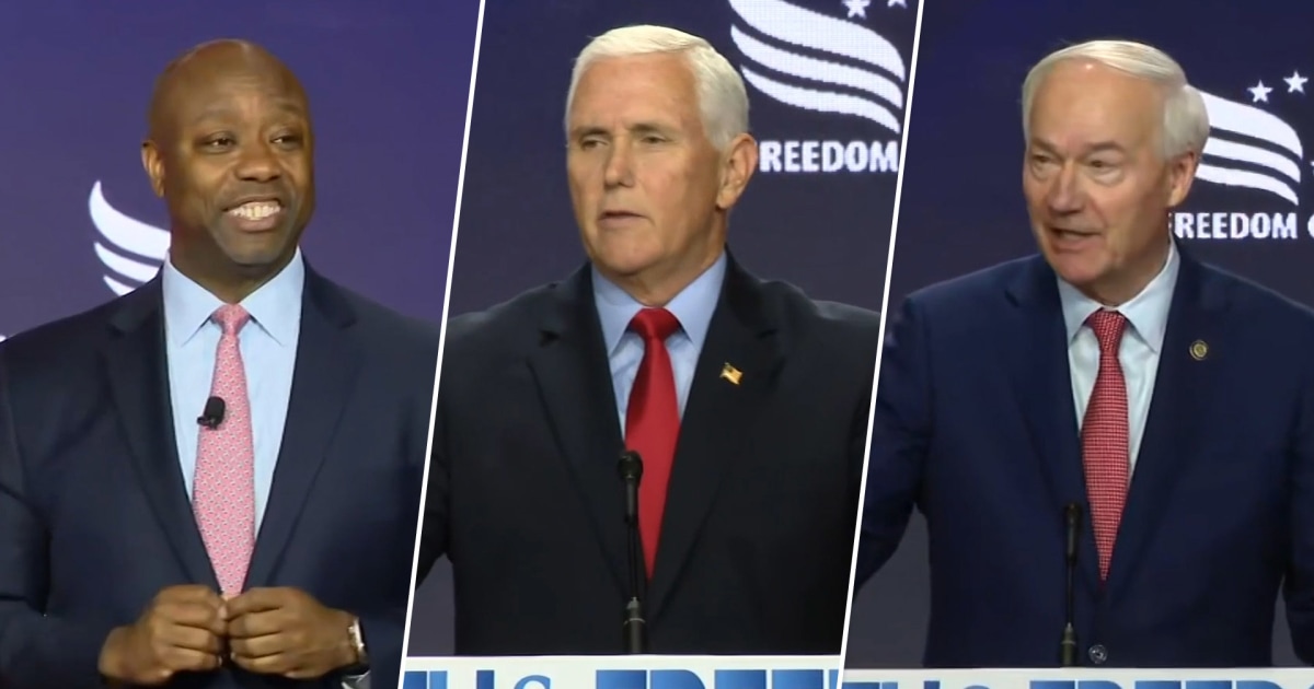 GOP 2024 candidates mark anniversary of overturning Roe at conference