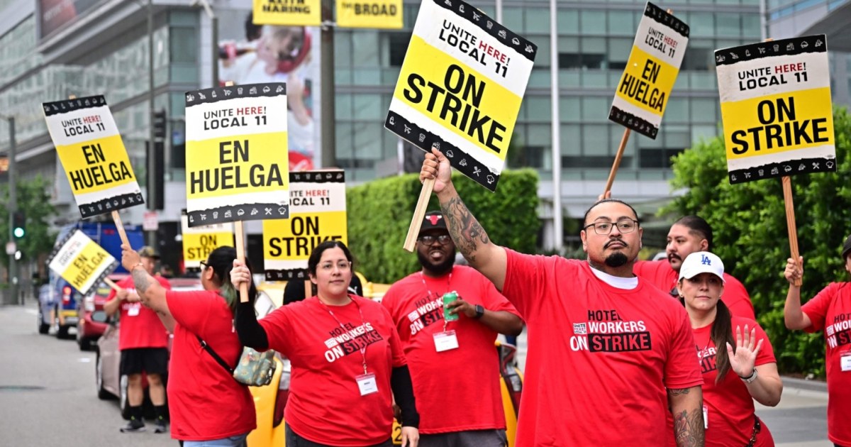 Thousands of Southern California hotel workers on strike