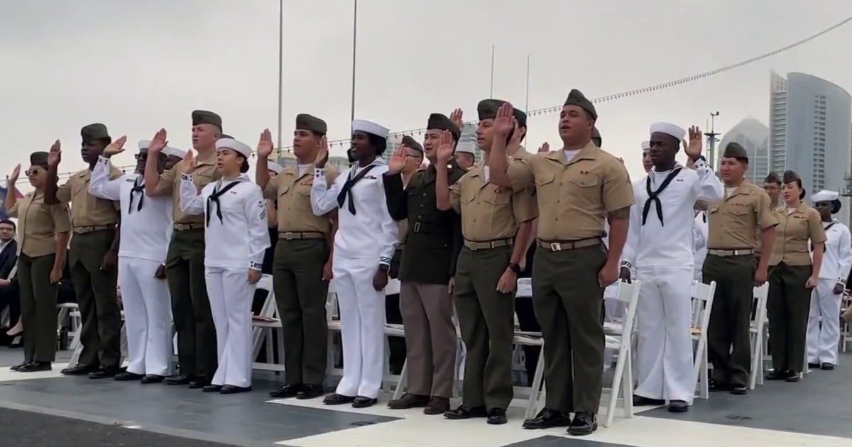 Foreign-born service members sworn in as U.S. citizens