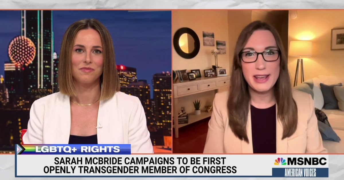 Sarah McBride wants to be the first openly transgender representative ...