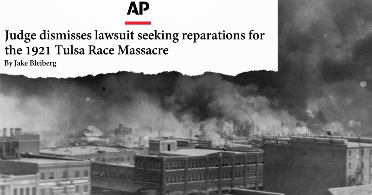 Tulsa Race Massacre reparations case dismissed by judge