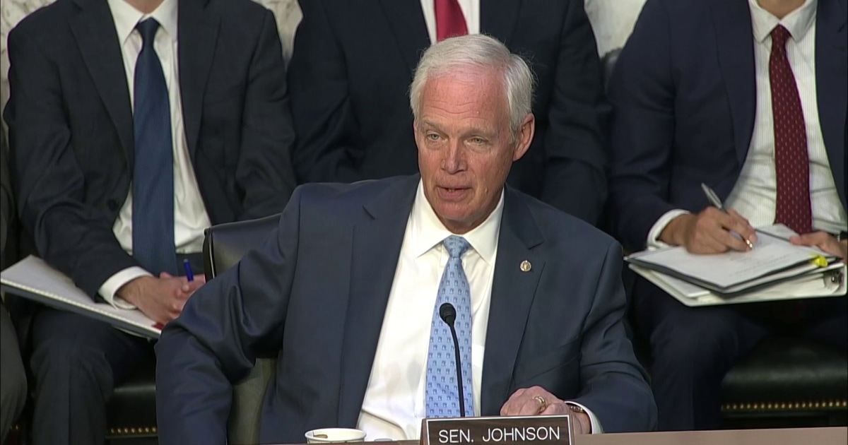 Sen. Johnson delivers opening statement at Senate hearing on PGA Tour ...