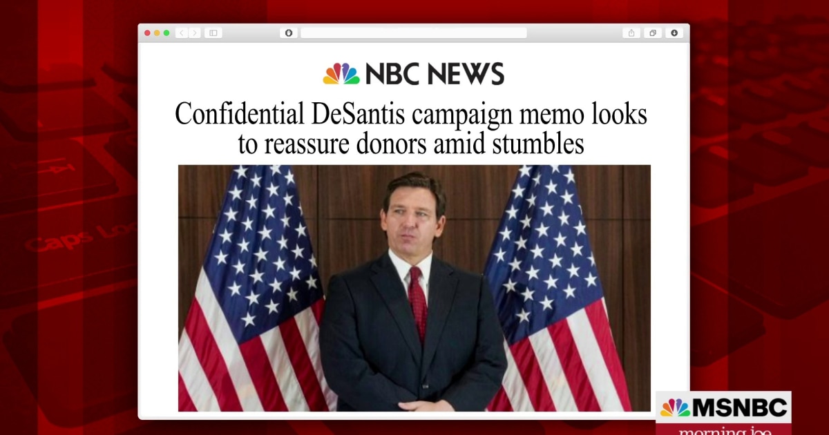 DeSantis once again looks to calm nerves among campaign donors: report