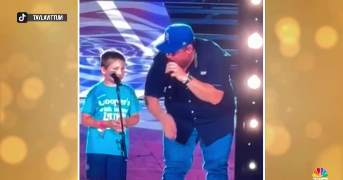 8-year-old cancer survivor joins Luke Combs on stage