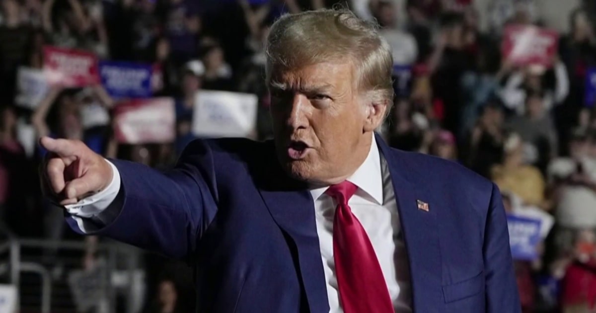 Trump defiant during first rally since new charges