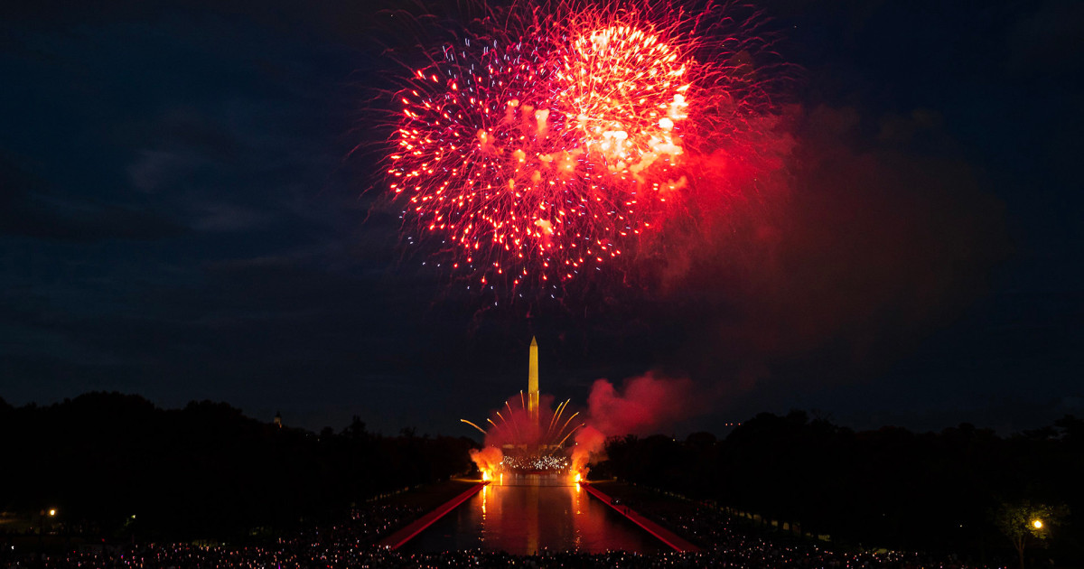 July 4 fireworks celebrate Independence Day