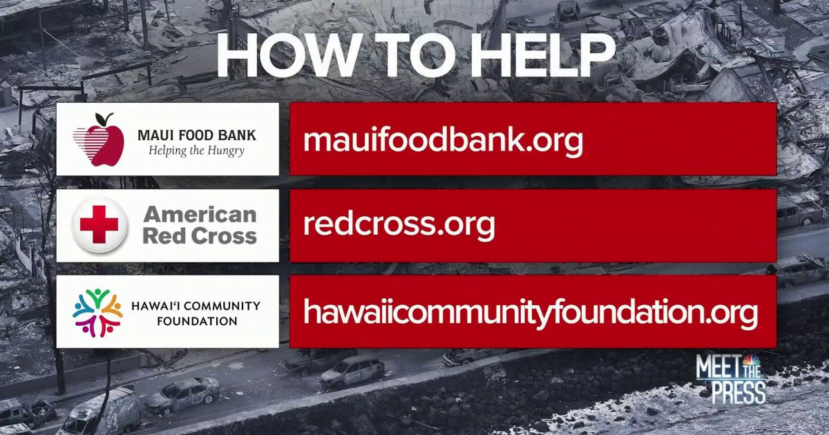 How to help those impacted by Maui fire