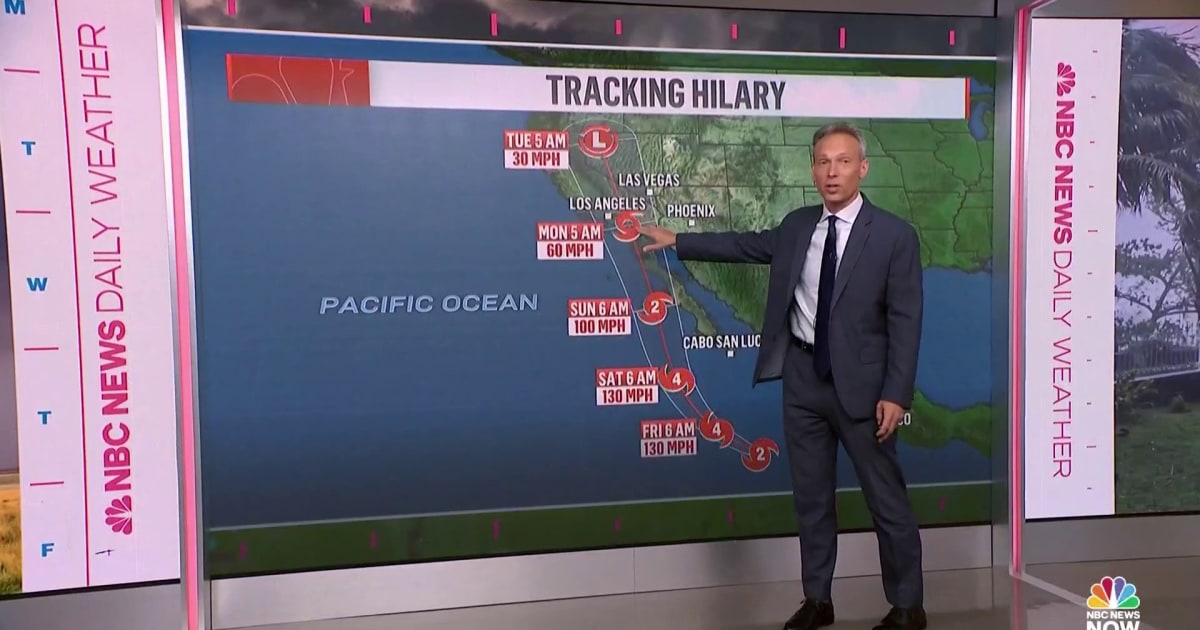 Hilary strengthens to hurricane as it heads toward West Coast