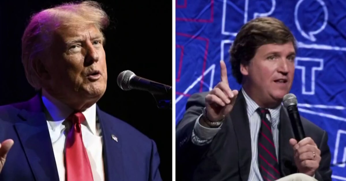 Trump has already recorded his debate-night interview with Tucker Carlson