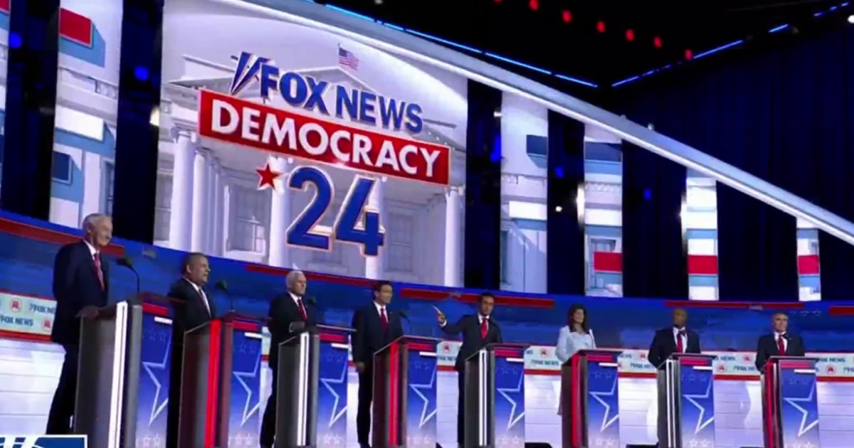 2024 hopefuls vie for the spotlight at first GOP debate