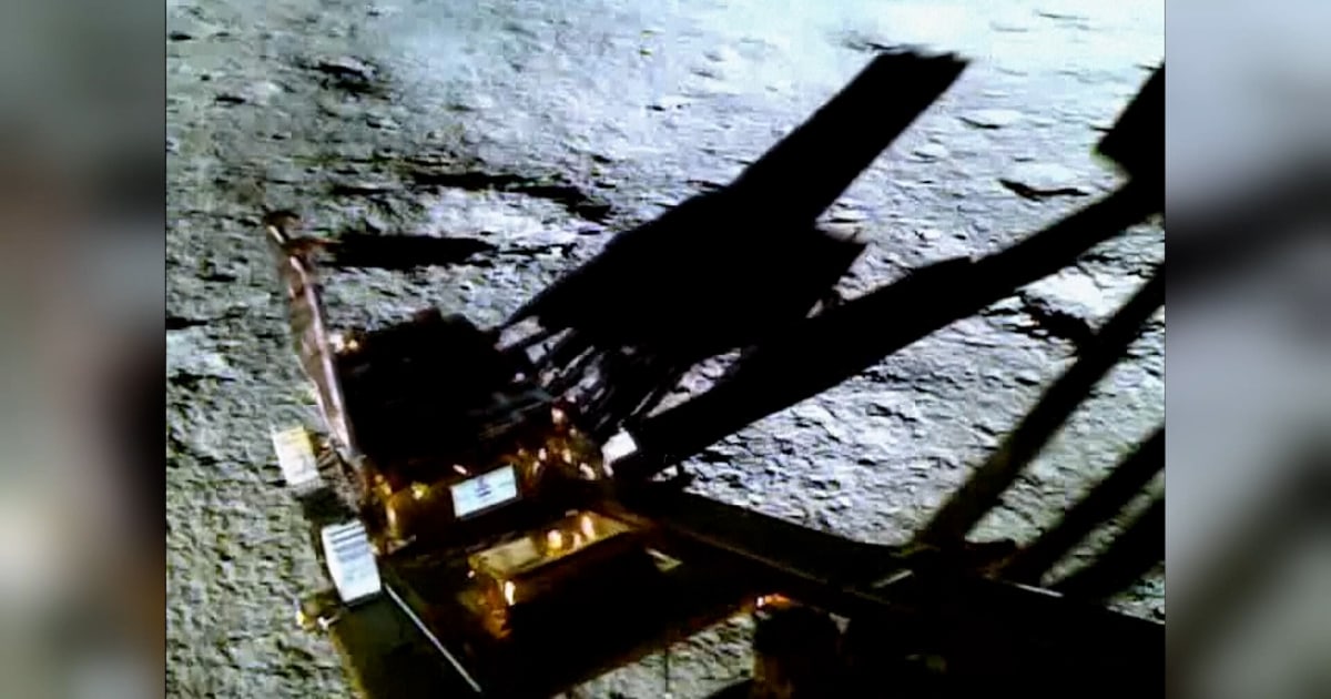 India’s moon rover takes first steps on south pole’s surface