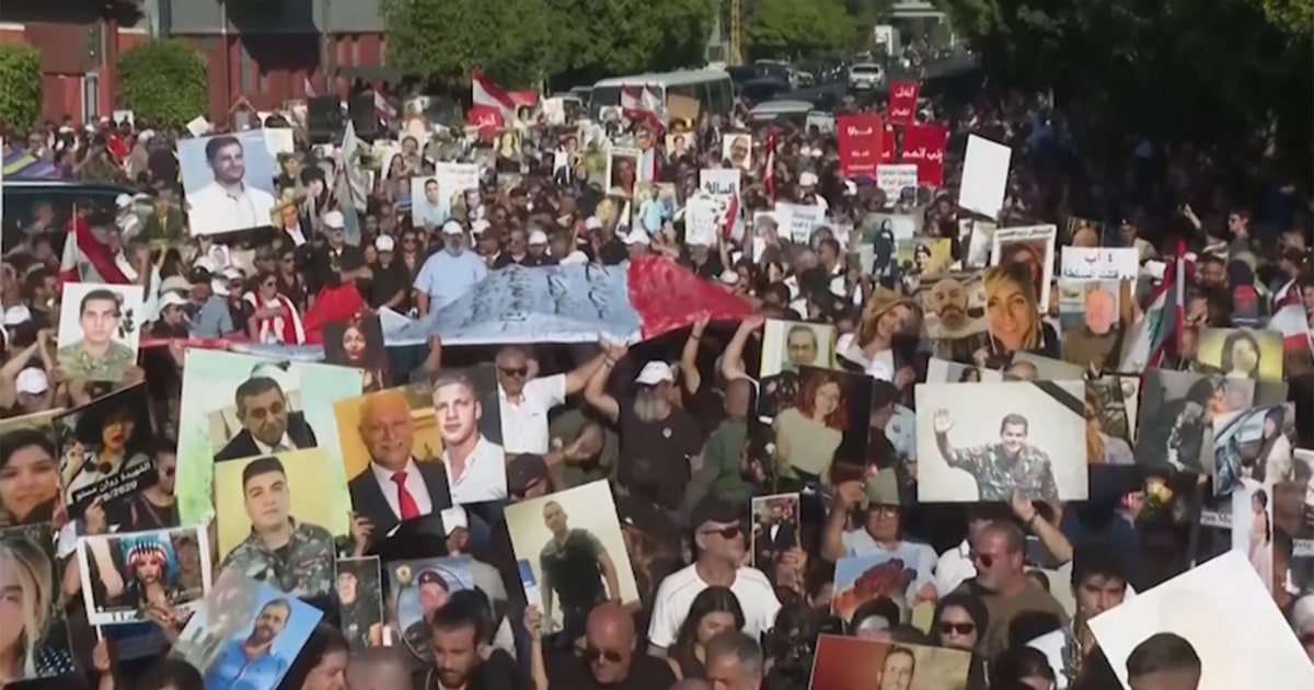 Hundreds protest as Lebanon marks third anniversary of Beirut blast