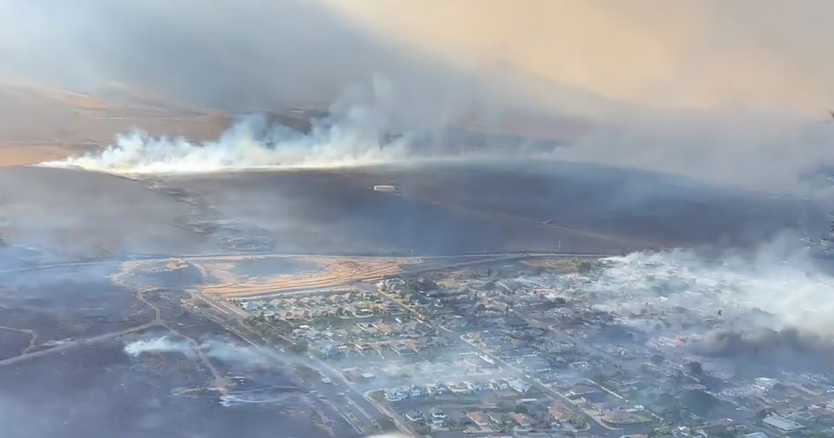 Aerial video captures the devastation from deadly wildfires in Hawaii