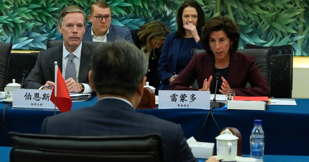 Commerce Secretary Raimondo says U.S. wants a strong Chinese economy