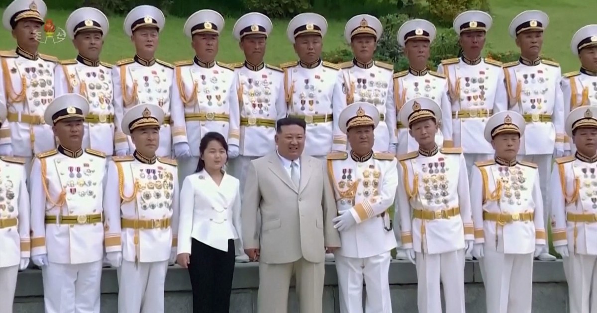 North Korea's Kim marks Navy Day with his daughter