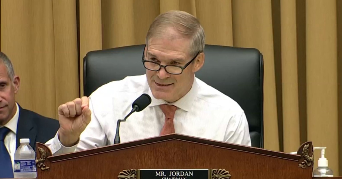 Rep. Jordan delivers opening statement at hearing with Attorney General ...