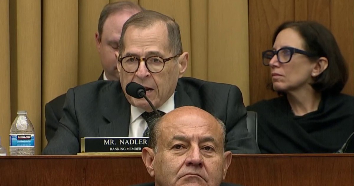 Rep Nadler Delivers Opening Statement At Hearing With Attorney General
