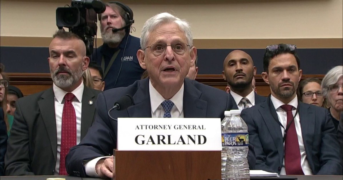 Garland testifies on Capitol Hill over office’s involvement in Trump ...