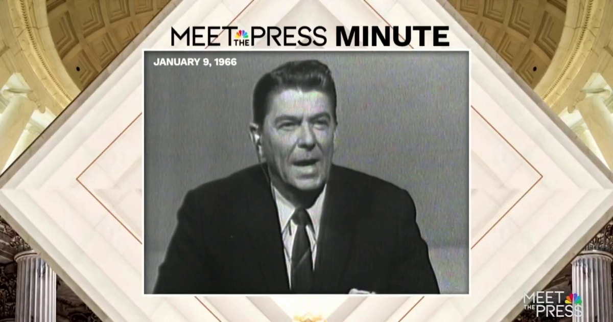 Meet the Press Minute: Ronald Reagan explains his party switching in 1966