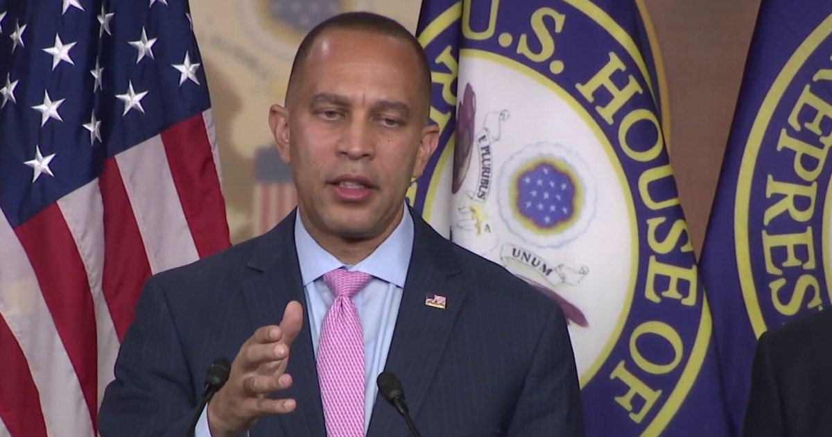 Rep. Hakeem Jeffries touts passage of 45-day stopgap measure