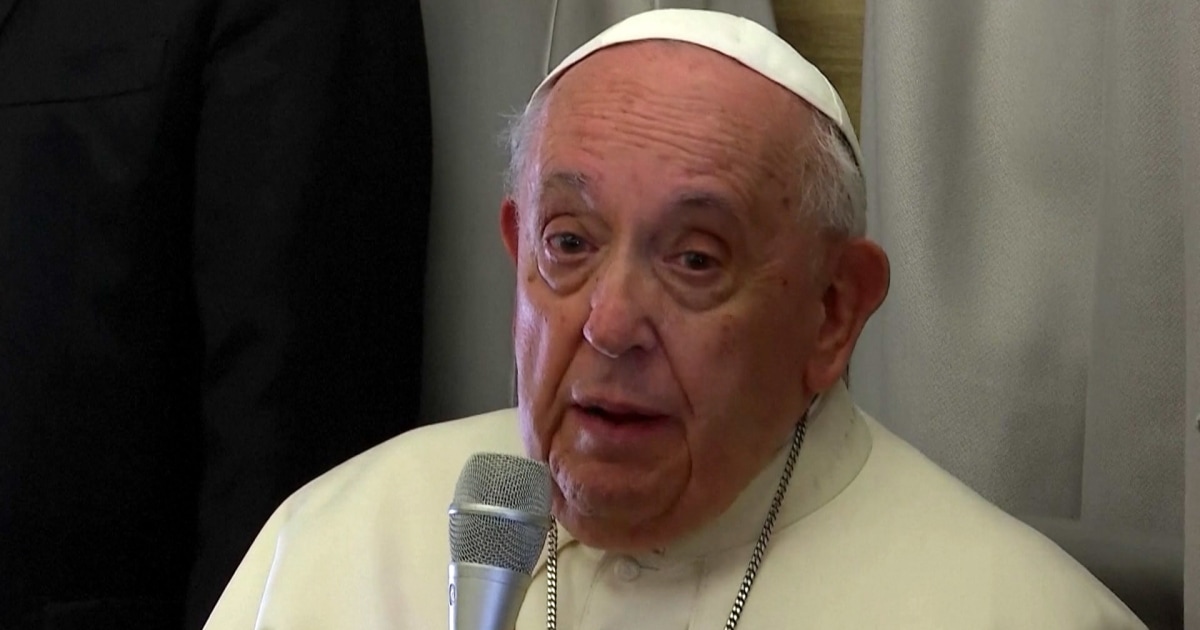 Pope Francis explains his 'Great Russia' comments that angered Ukraine