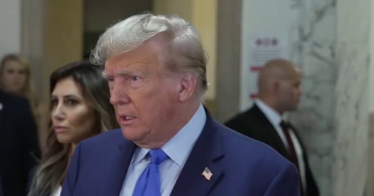Trump speaks as he arrives for New York civil fraud trial