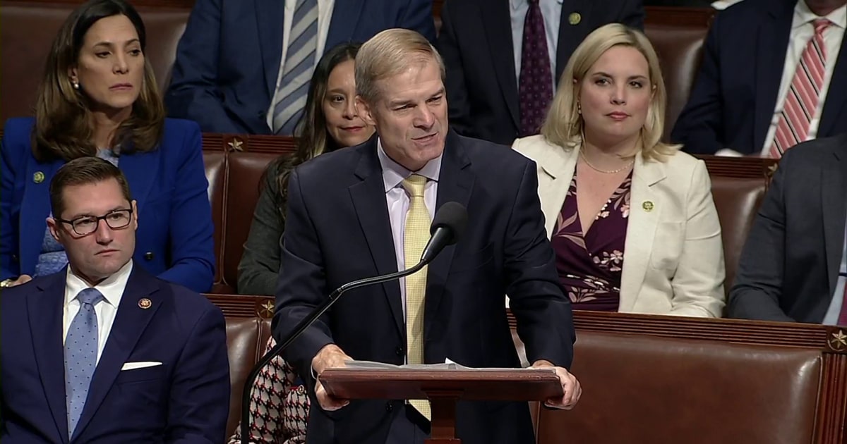Rep. Jordan defends McCarthy ahead of vote to oust him as speaker